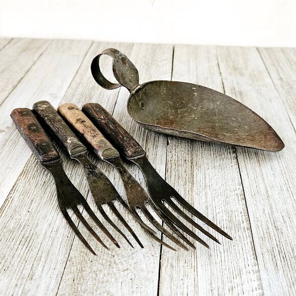 Unbranded | Other | Antique Civil War Era Set Of Four 675 3 Pronged ...